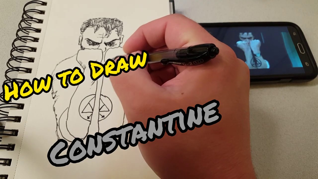 How to Draw Constantine: Day #172 - YouTube