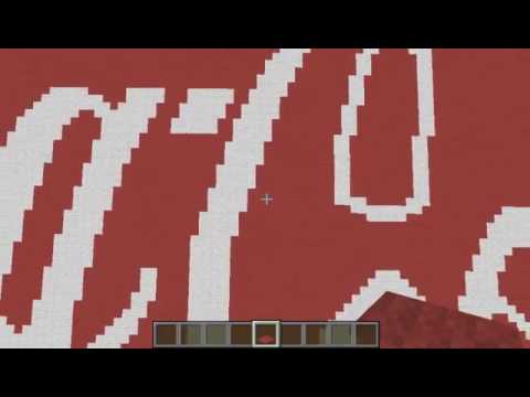 Minecraft Coca Cola Pixel Art