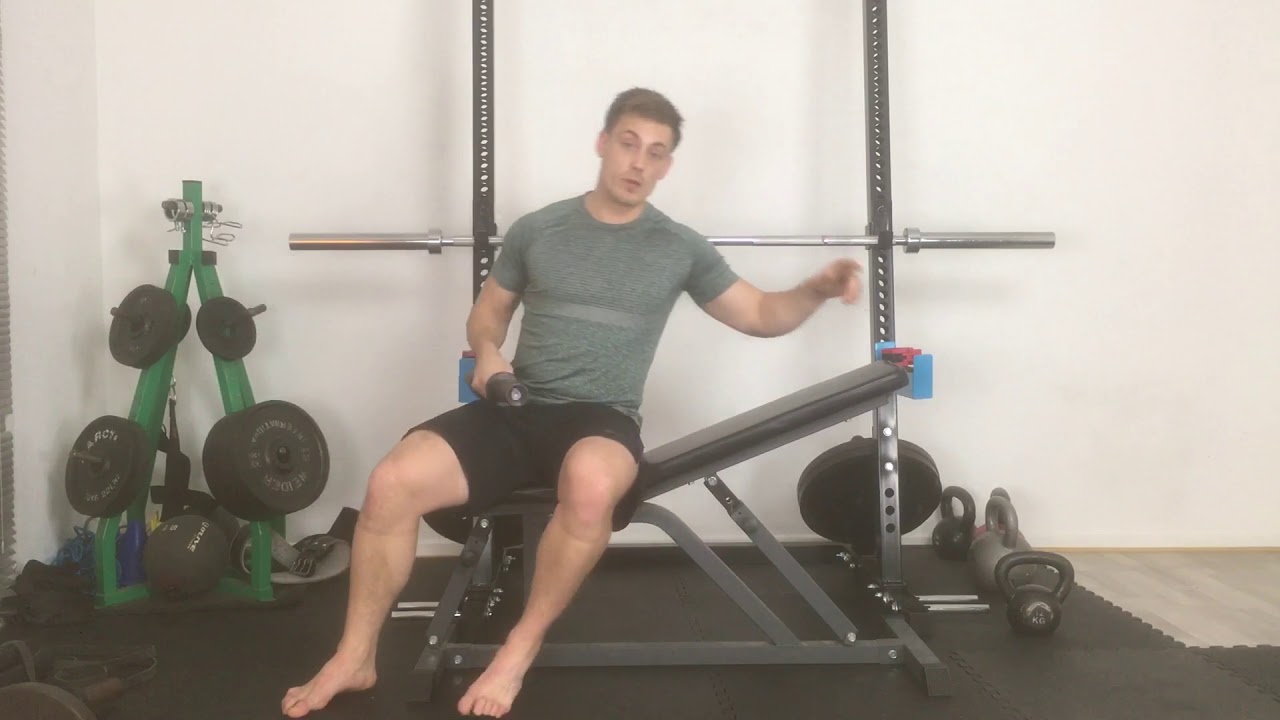 Sideways incline dumbbell latéral raise (bench) - YouTube