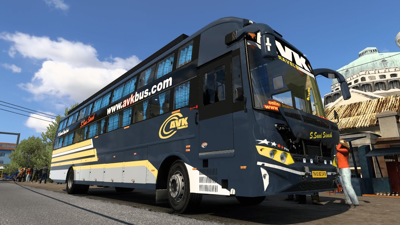 AVK Travels BS6 13.5m Non AC Sleeper Bus from Chennai To Thoothukudi # ...