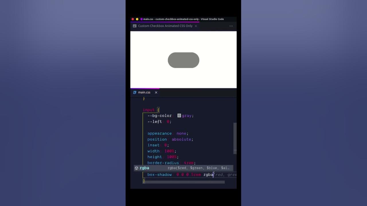 How To Create A Custom Checkbox Animated Css Only Shorts Youtube