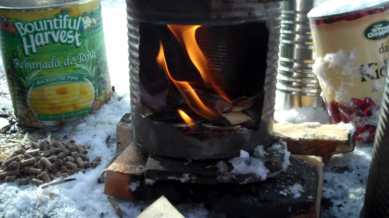 emergency stove and bio-char maker - YouTube