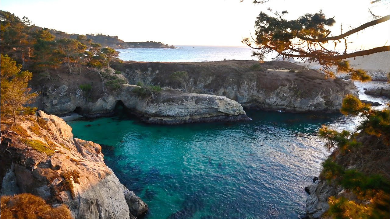 Beautiful Beach Point Lobos State Park 4K. - YouTube