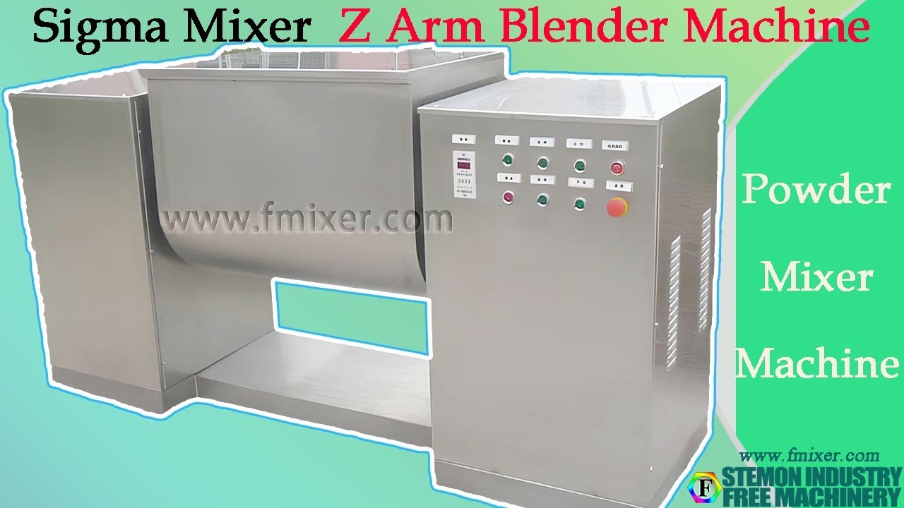Z-Arm Sigma blade mixer is designed for intensive dough mixing and ...