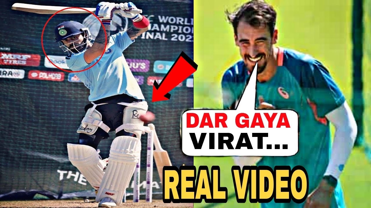 Virat Kohli facing Mitchell Starc Fastest 155 kmph speed ball in the ...