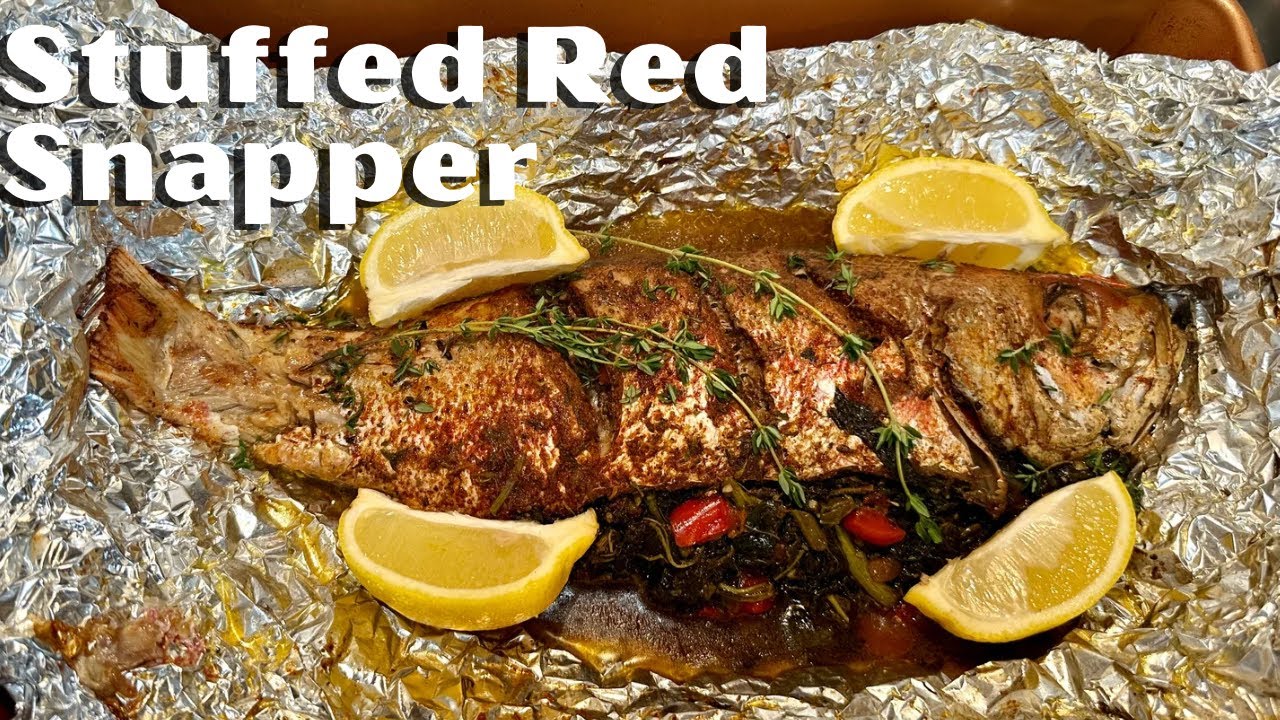 How To Make Stuffed Red Snapper! - YouTube
