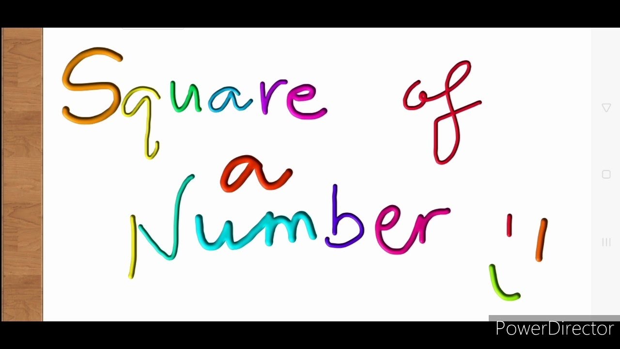 Square of a Number ( 1 to 10) - YouTube