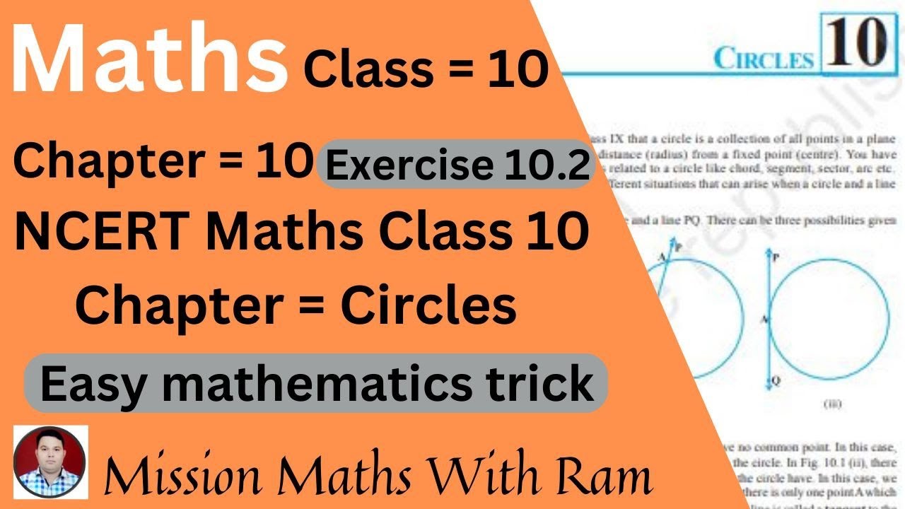 ncert maths class 10 chapter(circles) Ex.10.2 Q.1 to 4||class10 maths ...