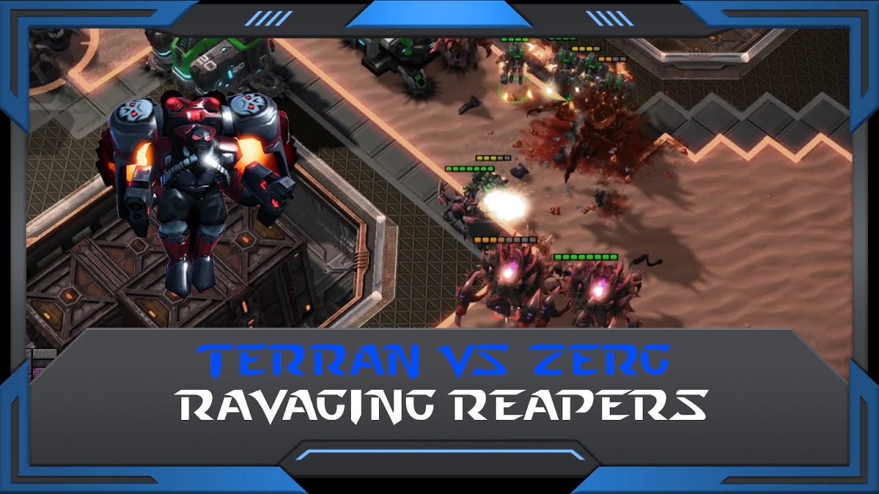 StarCraft 2 (RuFF Highlight): Ravaging Reapers - YouTube