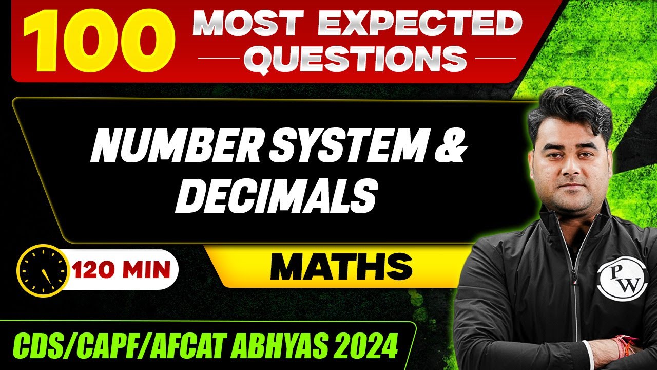 CDS Maths: Number System and Decimals | CDS Abhyas 2024 🤩 - YouTube