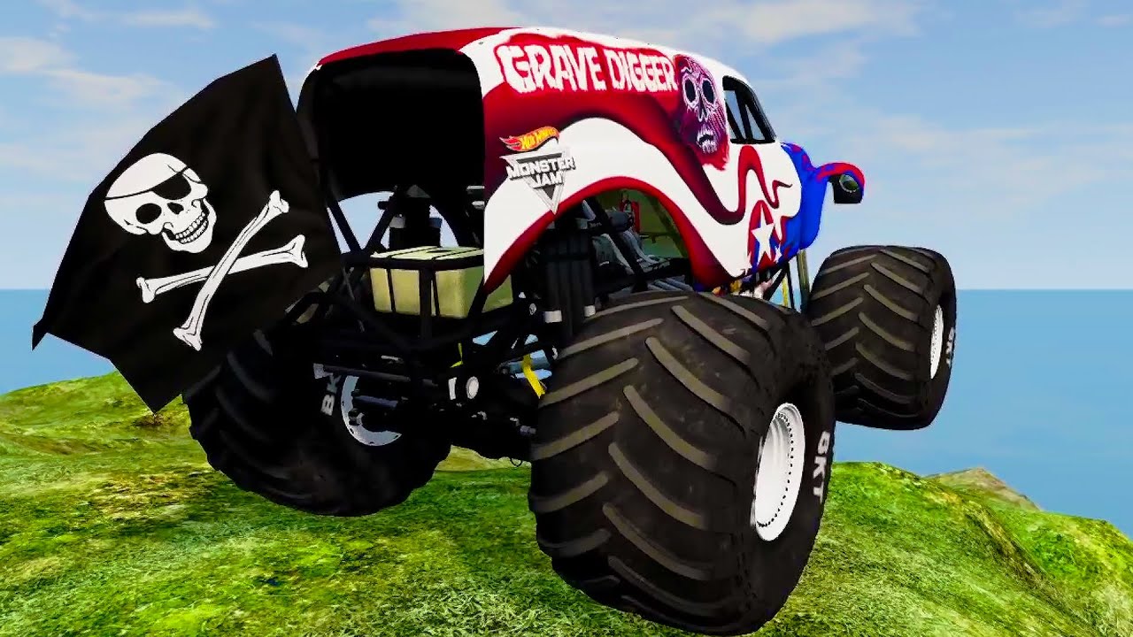 AMERICAN Grave Digger - BeamNG - YouTube