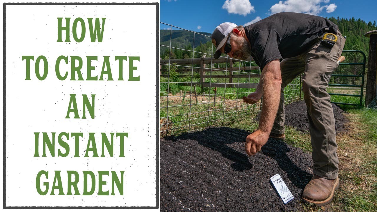 How To Create an INSTANT Garden - YouTube