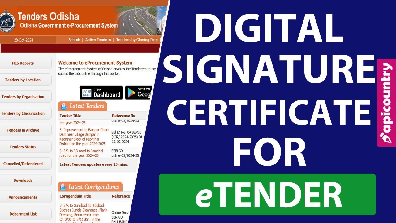 What type of Digital Signature Certificate is required For Tender ...
