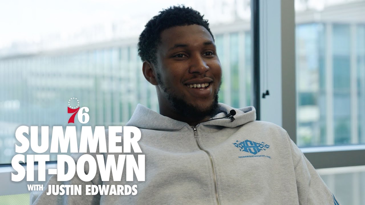 Justin Edwards Reflects on Rookie Season with Hometown 76ers - YouTube