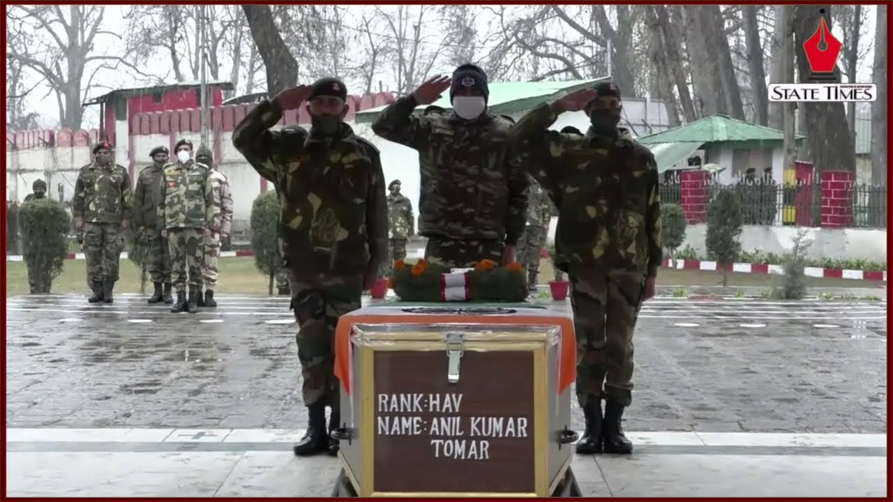 Army paid tribute to martyr Havildar Anil Kumar Tomar - YouTube