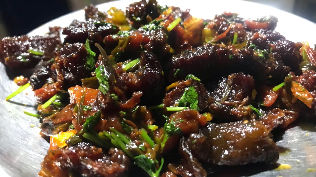 नरम र मिठो सुकुटी । Sukuti Pakaune Tarika | Sukuti Fry Recipe - YouTube