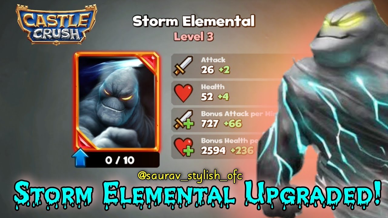 Storm Elemental Level 3 Upgraded | Storm & Reaper best combo strategy ...
