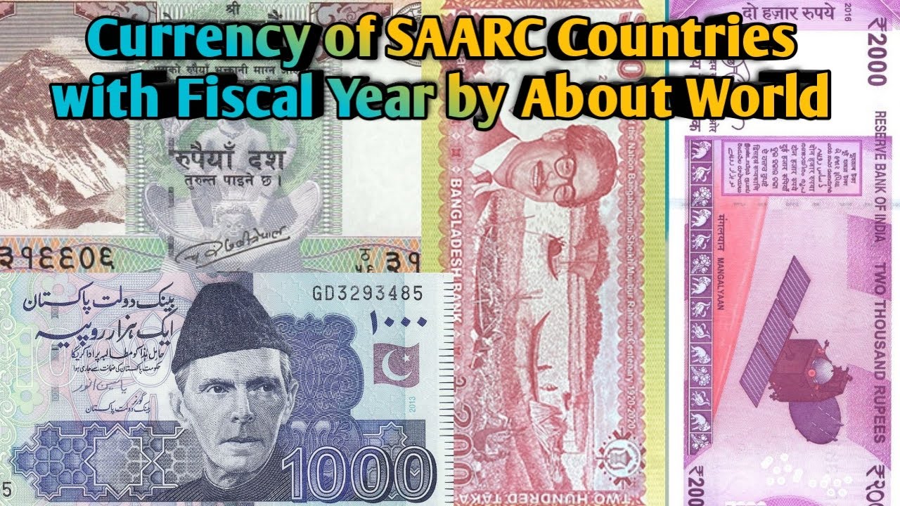 Currency of SAARC Countries with Fiscal Year by About World - YouTube