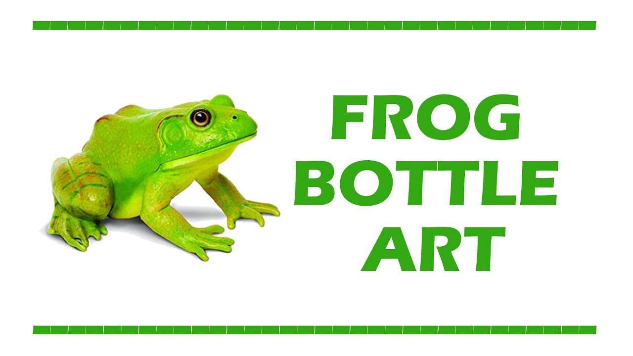 Frogs bottle art / Beautiful Bottle Art / home decor / handmade craft ...