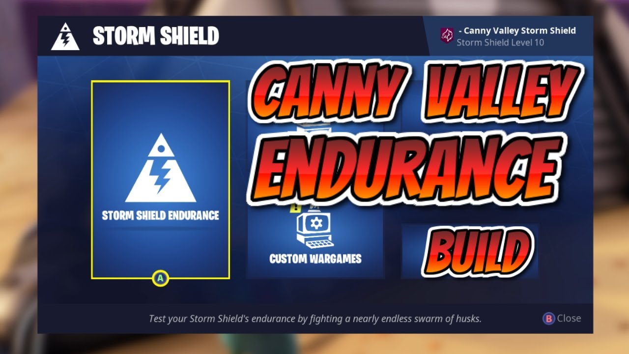 Canny Valley Endurance Build Semi AFK | Fortnite Save The World (STW ...