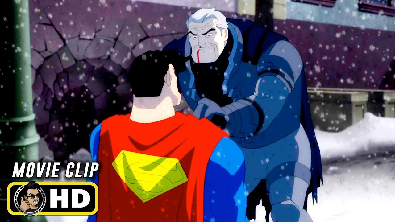 BATMAN: THE DARK KNIGHT RETURNS Part 2 Clip - "Superman Fight" (2013 ...