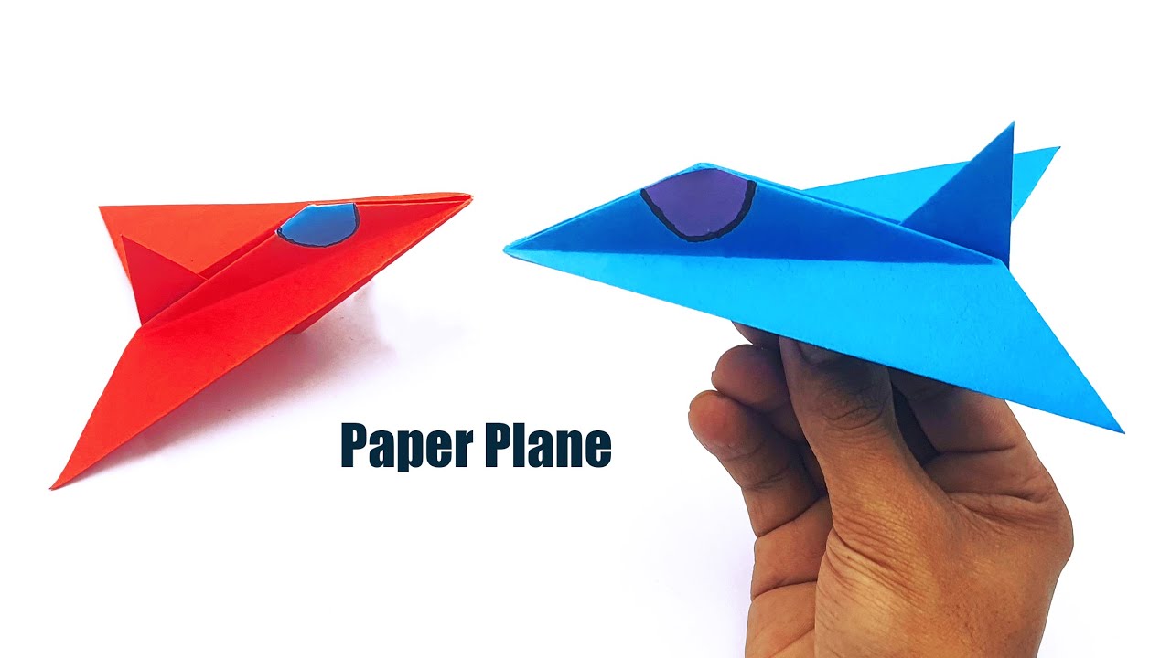 Paper Jet Airplane Making Ideas | School Crafts | Easy Paper Crafts ...