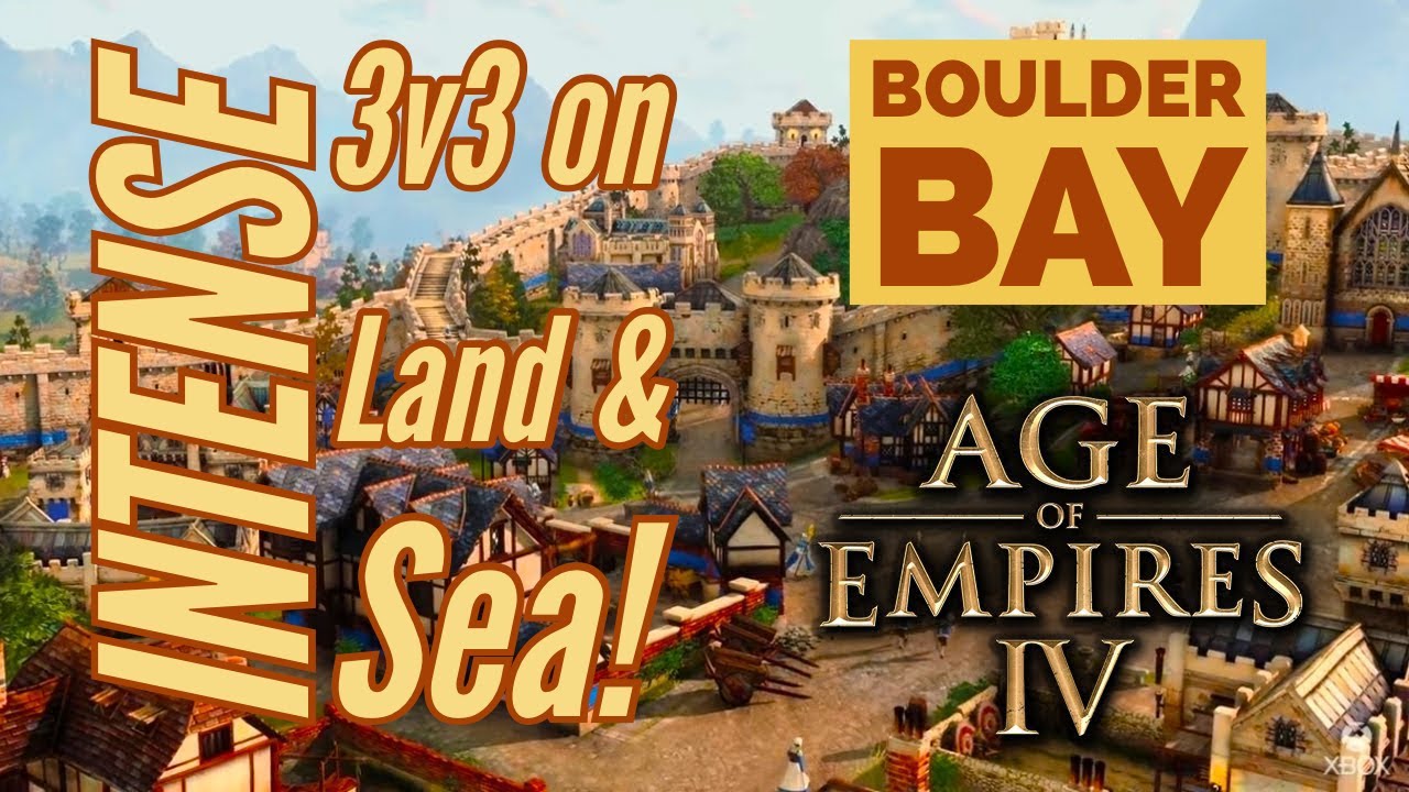AOE4 - 3v3 on Boulder Bay! Dropped to 2v2 fast... who will take it ...