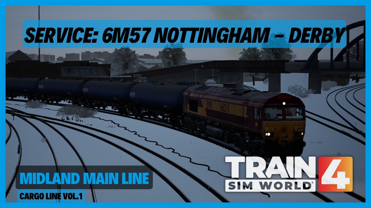 TSW4 | Service: 6M57 Nottingham - Derby | Cargo Line Vol 1 | EWS Class ...