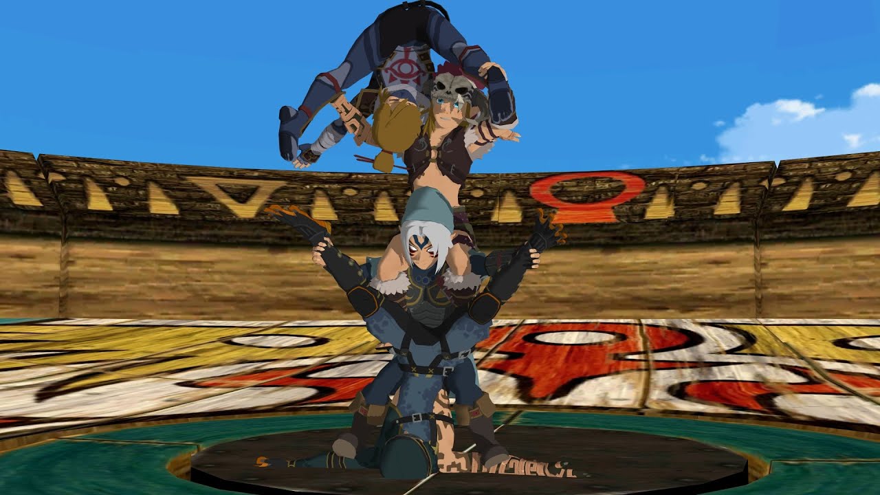 MMD Zelda Wrestling - The Attack Duo - YouTube