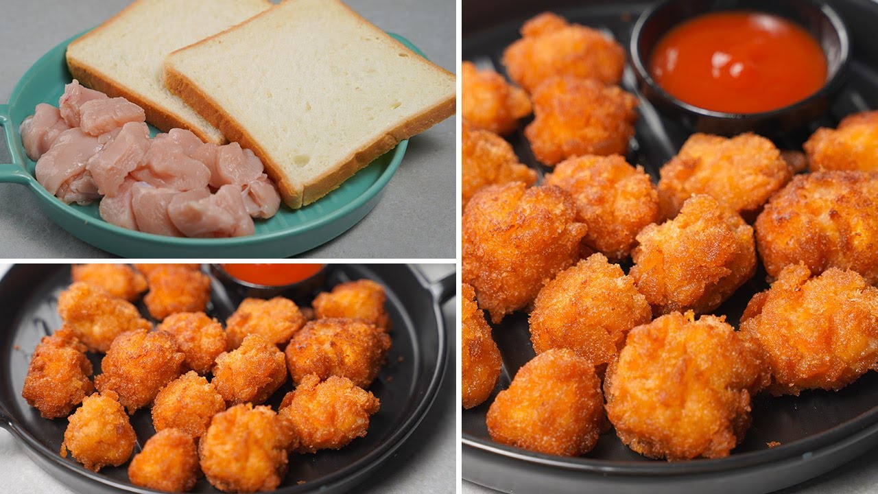 Crispy Chicken Bread Fry | Delicious Chicken Snacks | Easy Bread ...