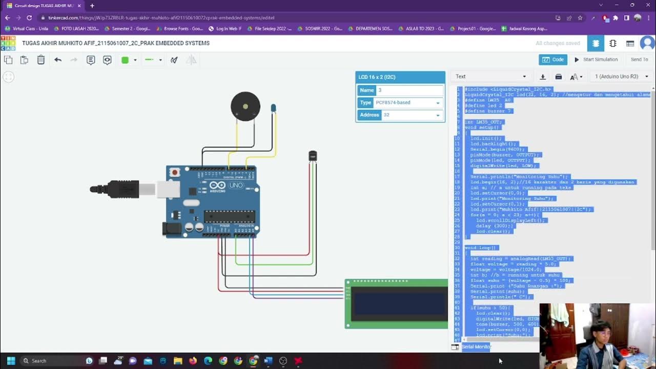 Tugas Akhir Praktikum 3 Embedded Systems || Muhkito Afif || 2115061007 ...