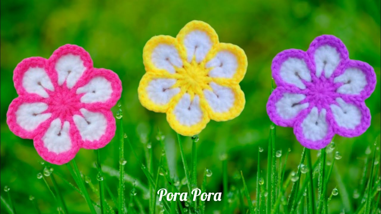 Crochet Spring Flower I Easy Crochet Flower Tutorial For Beginners ...