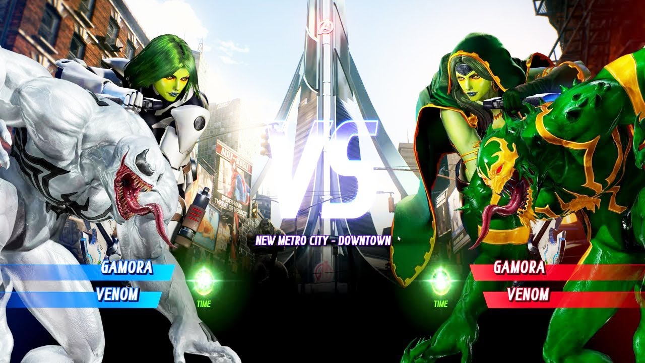 White Venom & Gamora VS Green Venom & Gamora [Very Hard AI] | Marvel vs ...