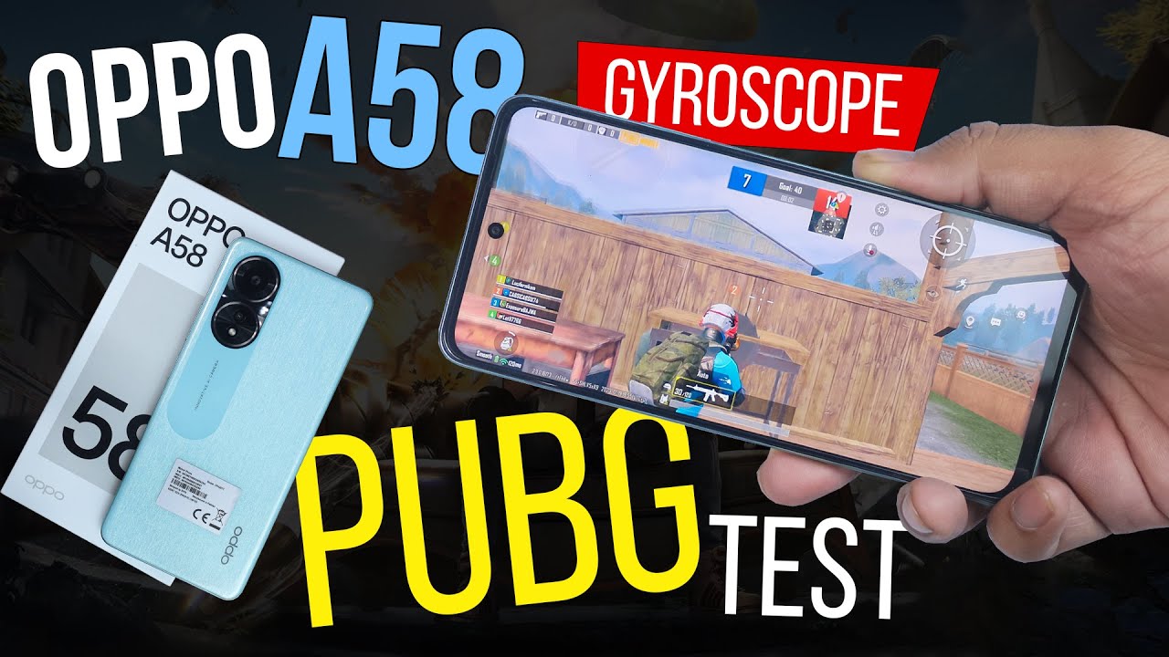 Oppo A58 Pubg Test | Gaming Review "Gyro "Graphics "Screen Recording ...