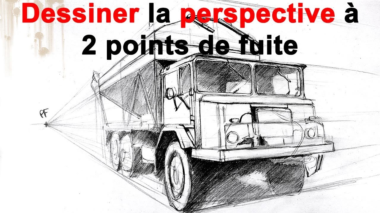 Comment Dessiner Une Perspective A Deux Points De Fuite ? - YouTube