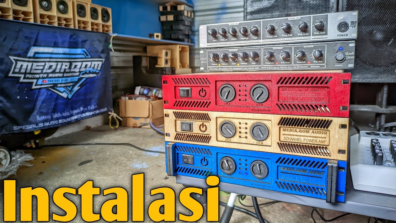 cara instalasi penyambungan mixer power 2ch dan control gen.4 - YouTube