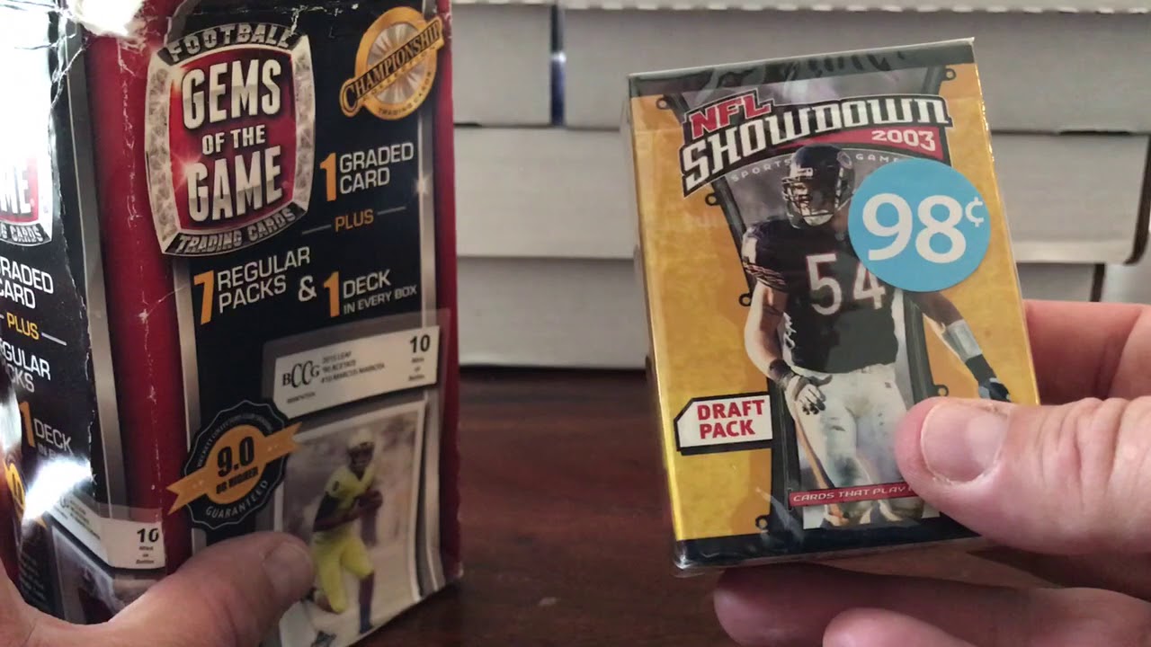 Gems Of The Game 2015 Football Blaster Box Break - YouTube