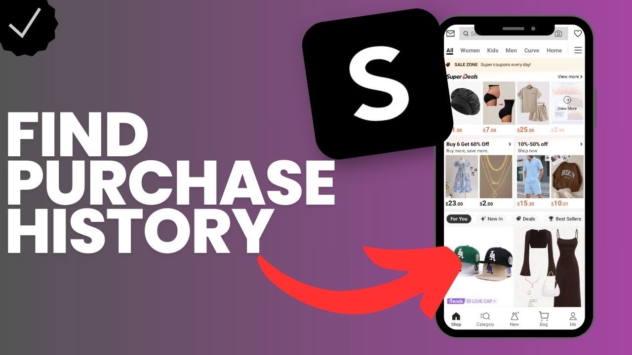 Where to find your purchase history in Shein? - YouTube