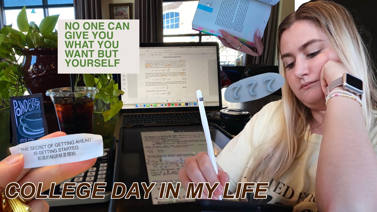 COLLEGE DAY IN MY LIFE | (from after spring break oops) motivation ...
