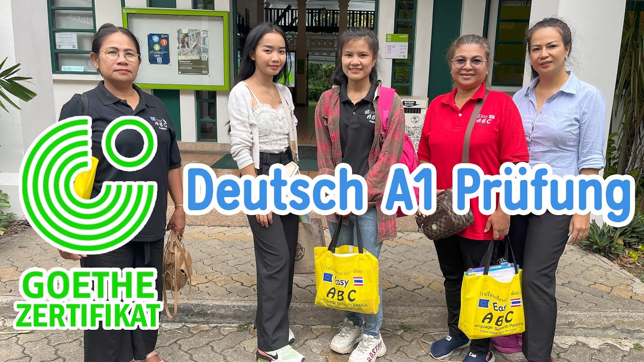 สอบภาษาเยอรมันระดับ A1 | A1-Deutschprüfung beim #Goethe-Institut # ...