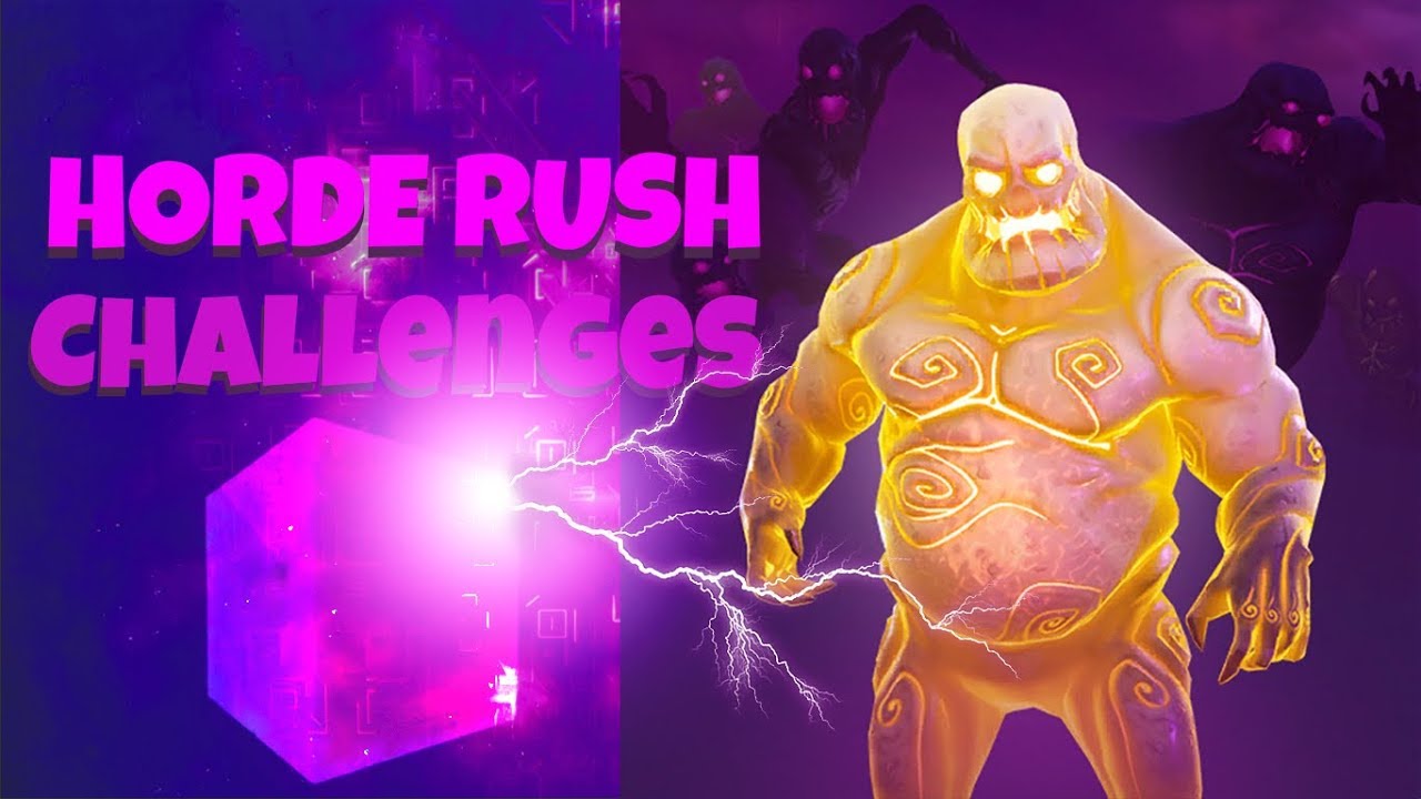 ALL HORDE RUSH LTM CHALLENGES! w/ Obtainable Rewards! Fortnite: Battle ...
