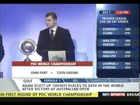 PDC World championship Draw 2009 - YouTube