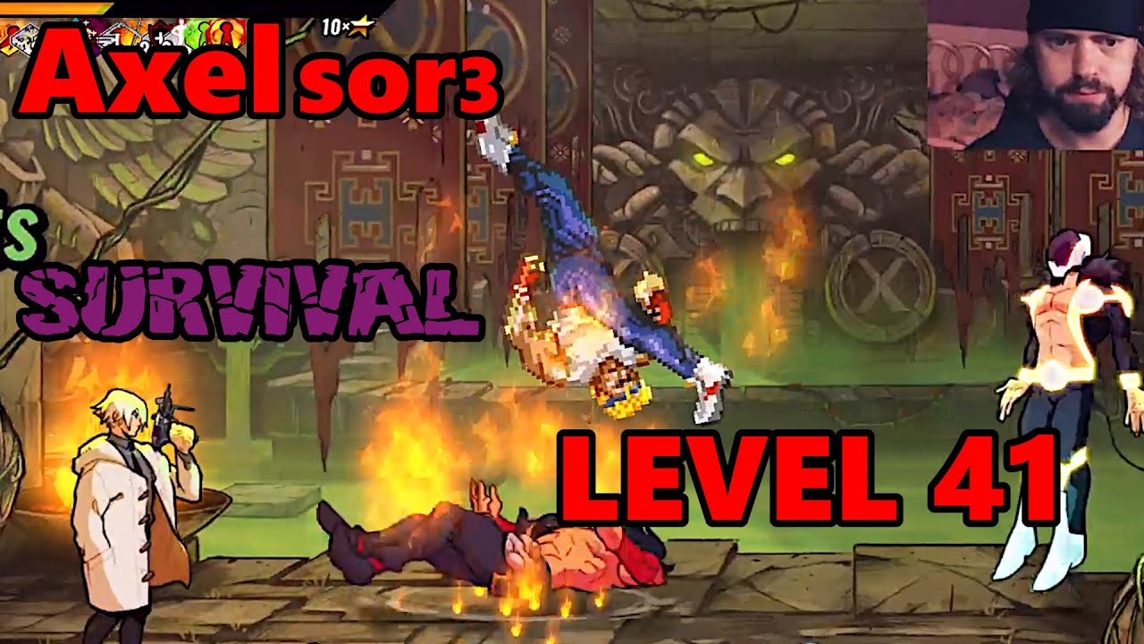 Streets of Rage 4: Axel sor3 Survival Level 41 by Anthopants - YouTube