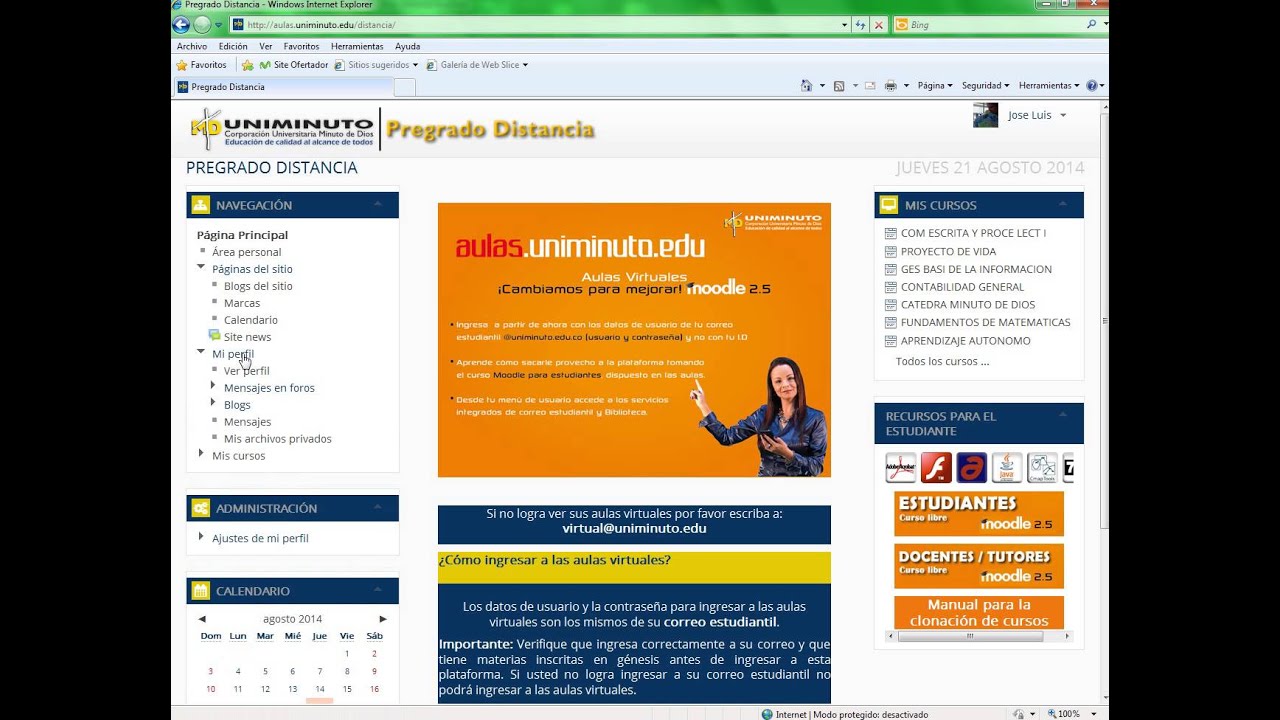 Aula virtual Universidad Uniminuto Huila 2014 - YouTube