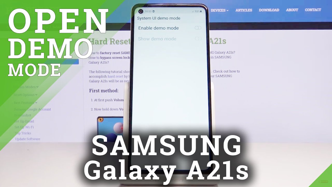 How to Enter Demo Mode in SAMSUNG Galaxy A21s – Find Demo Mode Option ...