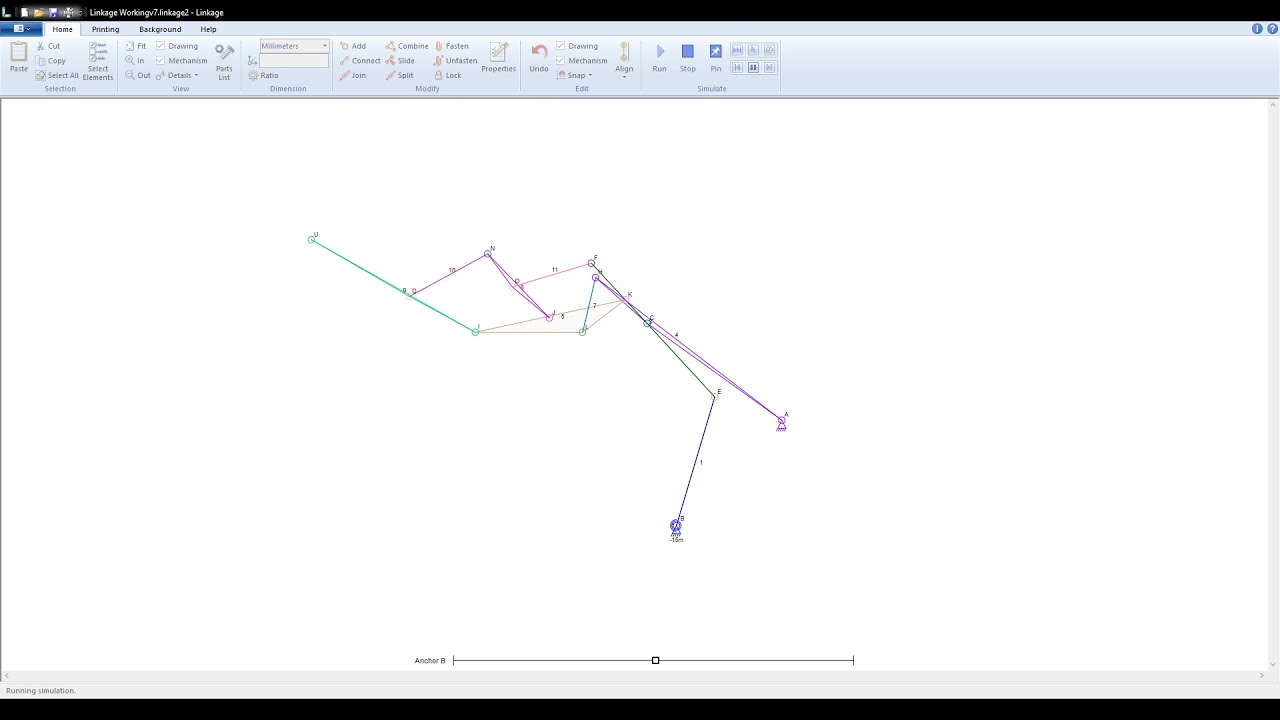 Simulation of Convertible Roof Mechansm using Linkage - YouTube