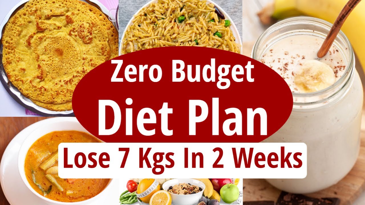 Zero Budget Diet Plan To Lose Weight Fast| Lose 7 Kgs In 2 Weeks| Full ...