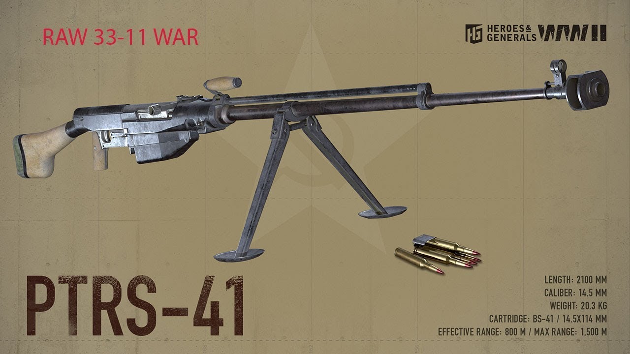 PTRS 33/11 D-line assault WAR - RAW FULL GAME - YouTube