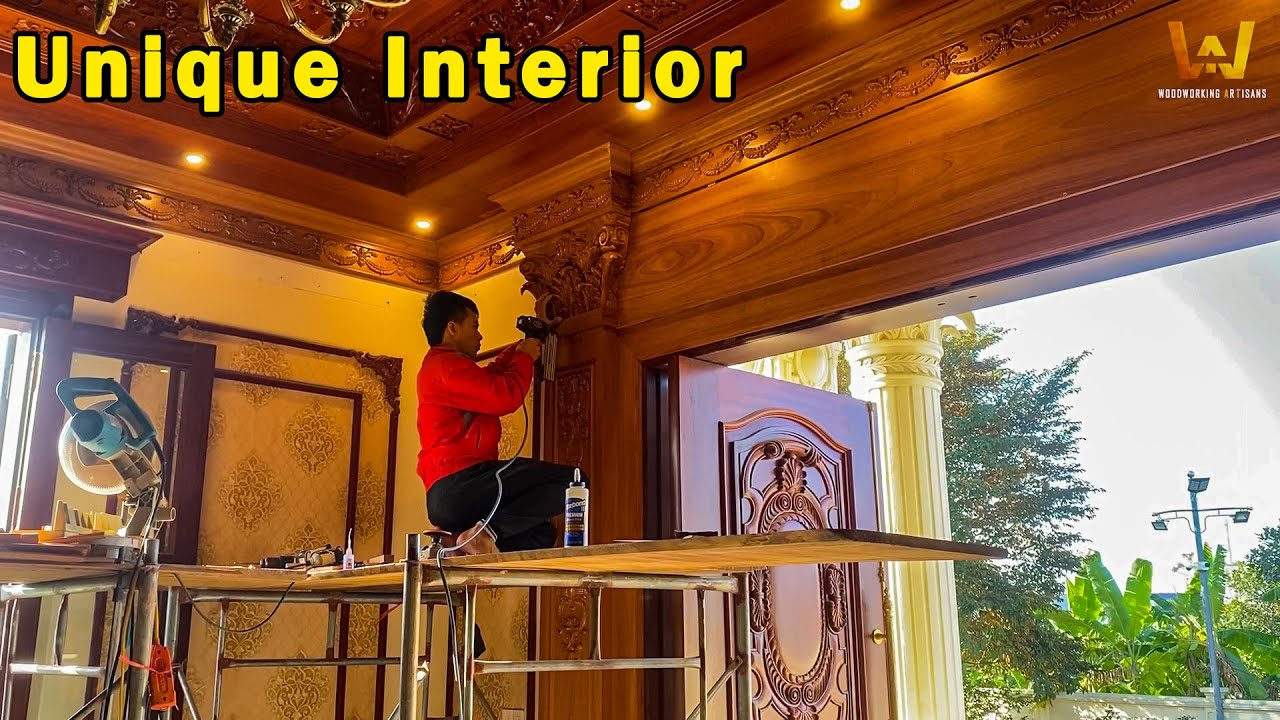 Amazing Woodworking Skills - Carpenter Makes Beautiful Furniture - YouTube