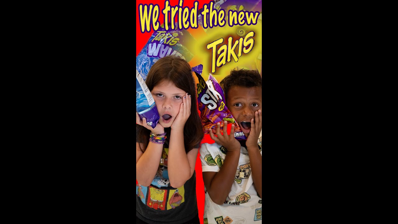 Carleigh and Zayne Try TWO NEW Flavors of Takis! 🌶️🔥 (Kid-Friendly ...